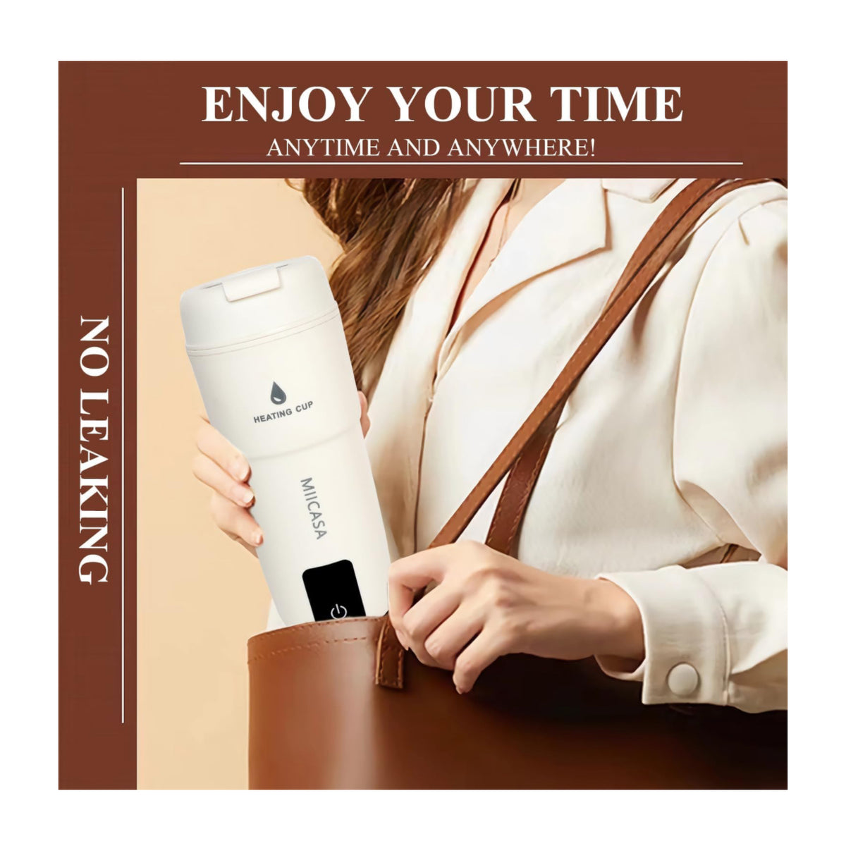 MIICASA Portable Tea Kettle, Small Travel Electric Kettle with Tempera ...