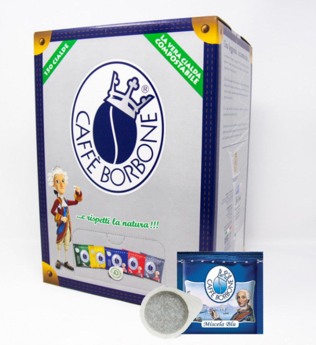 Caffe' Borbone Blue (150ct Pods) – Delizioso Gourmet