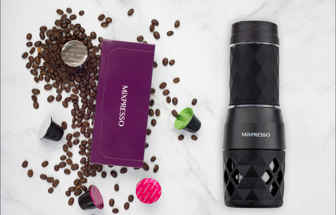 Mixpresso Manual Operated Mini Portable Espresso Maker – Delizioso Gourmet