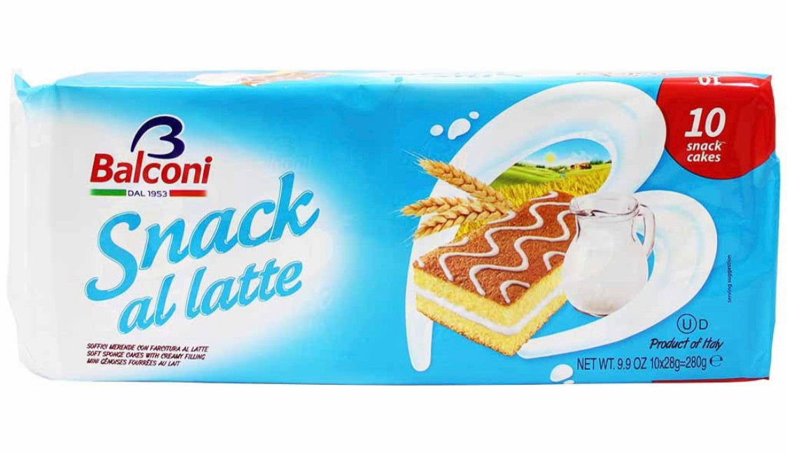 Balconi Milk Snack, al Latte, 10 x 28g = 280g (12-Packs) – Delizioso ...